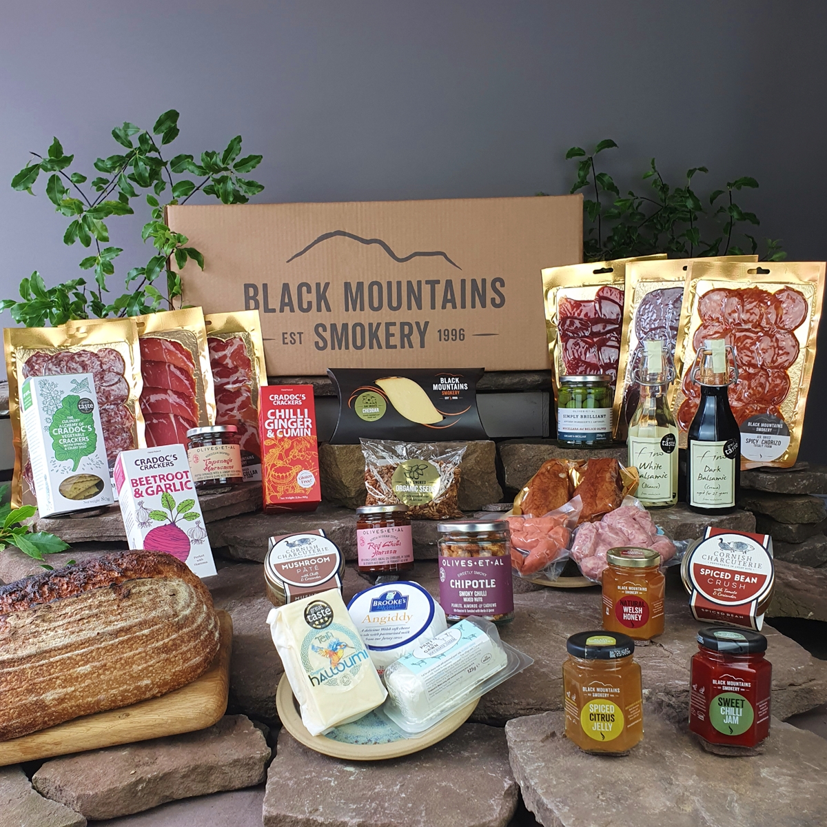 Tapas Luxury Feast Hamper, gift from Wales, Artisan Foods